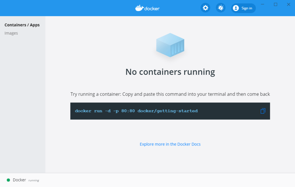 Docker Desktop for Windowsでコンテナ起動 | Tech WalkIt